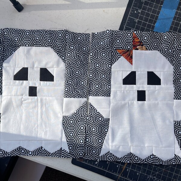 Boo! Ghost Quilt Pattern PDF the Pattern Basket - Etsy