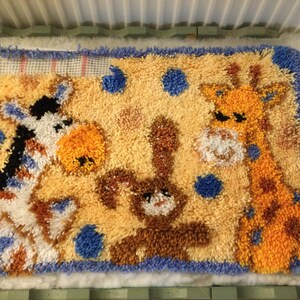 Latch Hook Rug Kits, Kids Adults Carpet Embroidery Set Beginners DIY ...