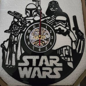 The Beatles Vinyl Record Silent Clock, Vintage Rock Band Decor, Laser ...