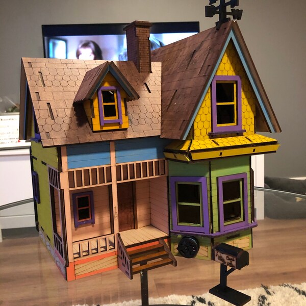 UP House Detailed MDF Model Kit - Diy - Etsy