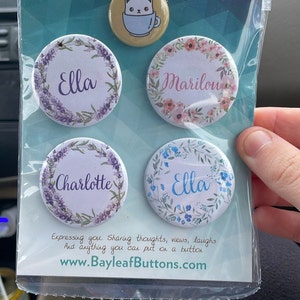 20 Custom 1 Inch Pins Weddings Parties Bands - Etsy