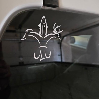 RED Fish Fishing Vinyl Decal 6x 8 Truck Car Suv Window Sticker - Etsy