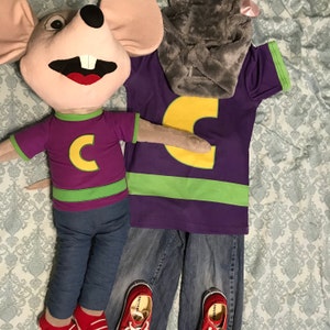 Cosplay Chuck E Cheese Style Children's Shirt/purple and | Etsy
