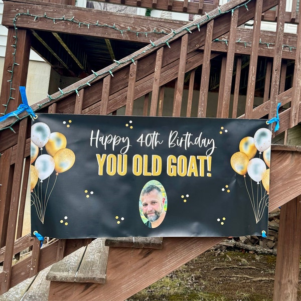 Custom Vinyl Birthday Banner, Please Read Description - Etsy