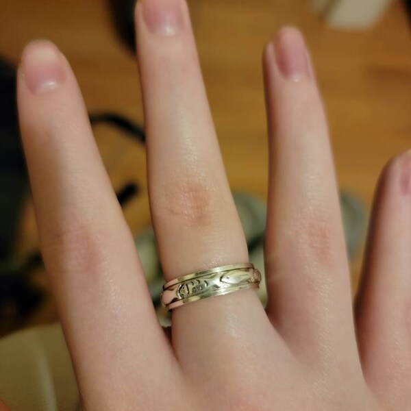 Swimming Fish Spinner Ring, Fish Ring, Fishing Lovers Ring, Fish Ring ...