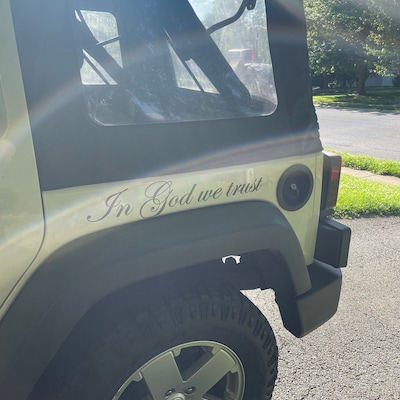 CUSTOM TEXT Script VERTICAL Windshield Vinyl Side Decal - Etsy