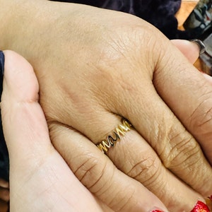 10K,14K,18K Gold Mama Ring, Dainty Mama Ring, Gift for Mom, New Mom ...