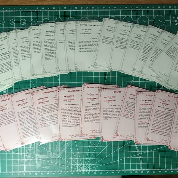 Dnd 5e Spell Cards Bundle: 1200+ Printable Cards (digital Download) - Etsy