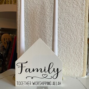 In This Kitchen House Shaped Wooden Kitchen Sign, Countertop Sign ...
