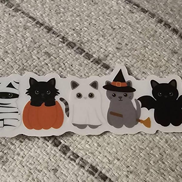 Tabico Calico Tabby Cat Vinyl Sticker for Water Bottle and Laptop, Cute ...