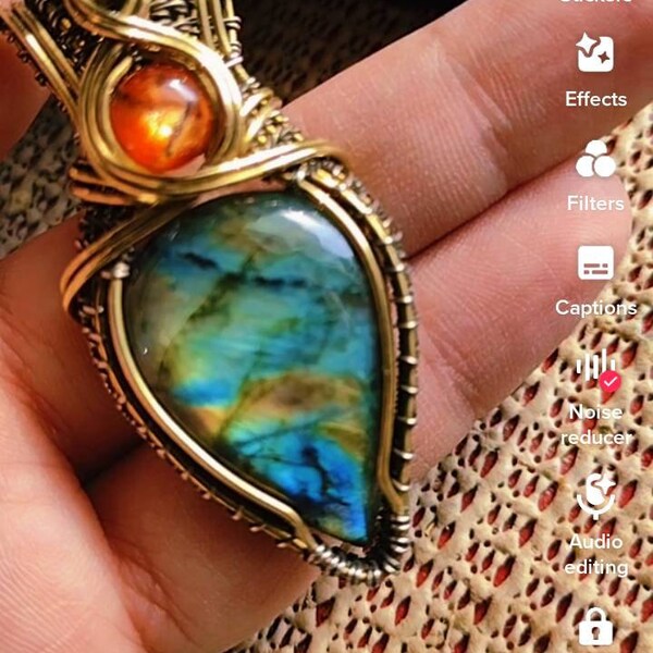 Moonstone Tree of Life Pendant, Wire Wrapped Necklace, Handmade Crystal ...
