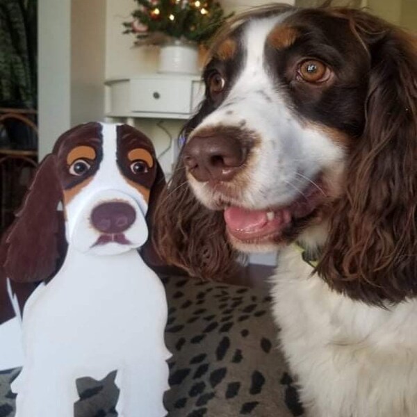 Pattern for Cutting Wood Planter Cocker Spaniel Dog, for Band Saw or ...