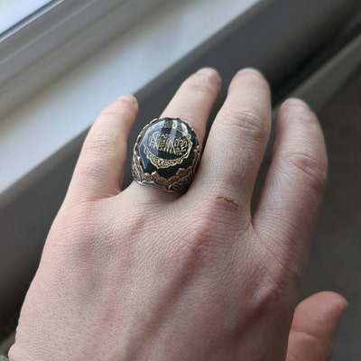 Personalized Islamic Ring for Men, Islamic Gifts Men, Arabic Silver ...