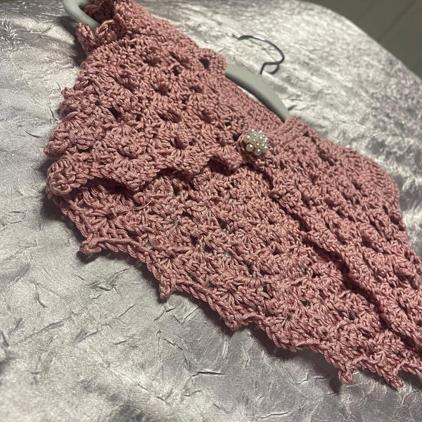 Crochet PATTERN - Like a Cloud Shrug - Cardigan (sizes Baby up to 6 ...