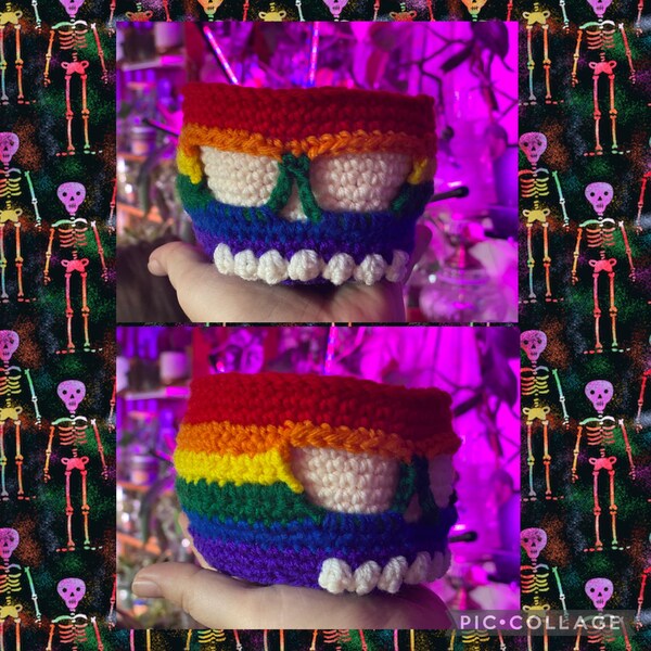 Brainy Skull Coaster Set CROCHET PATTERN / Skull Coaster PDF English ...