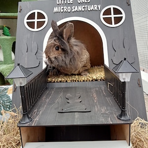 Modern Rabbit House, Indoor Rabbit Castle, Rabbit Furniture, Extra ...