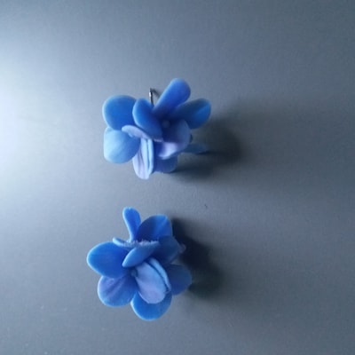 Blue Flowers Pins, Jasmine Hair Pins - Etsy