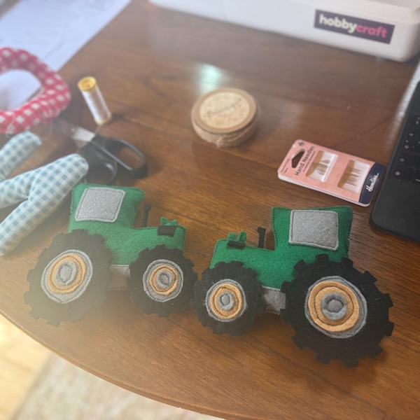 Tractor Sewing Pattern PDF. Felt Toys Easy Pattern. Felt Farm Ornament ...
