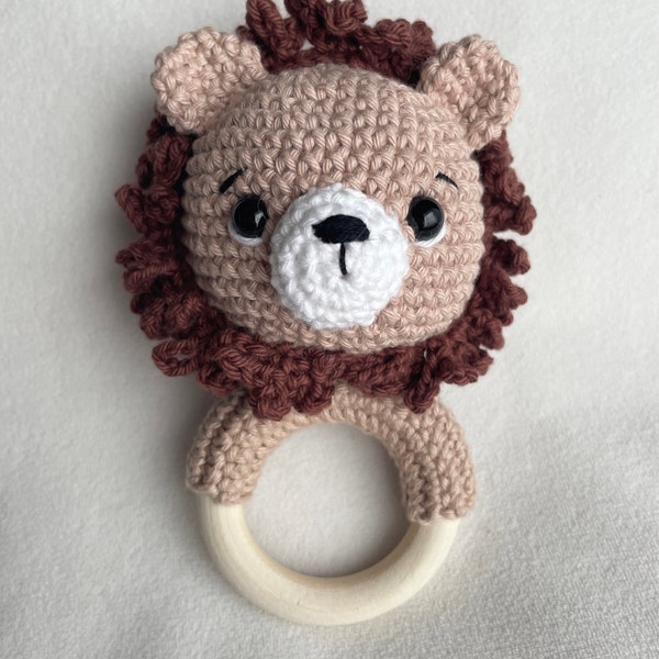 CROCHET PATTERN Lion Rattle PDF, Lion Baby Rattle Crochet Pattern ...