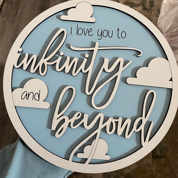 10" Toy Story Inspired Nursery Sign // Disney Nursery // Infinity ...