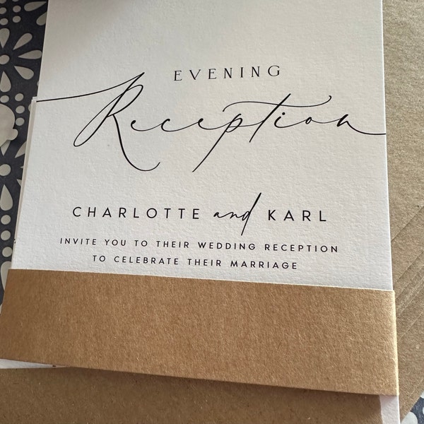 Evening Reception Wedding Invite, Evening Wedding Reception Party ...