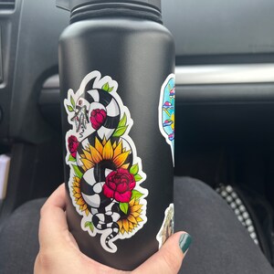 Sandworm Floral Twist Waterproof Vinyl Sticker - Etsy