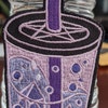 Witch Boba Patch - 5" Iron on Embroidered Patch - Bubble Tea Crystal Pentacle Pentagram ...