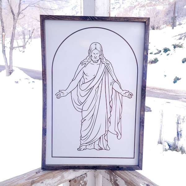 High Detail Jesus Christ Template - Digital Download - SVG, Vector ...