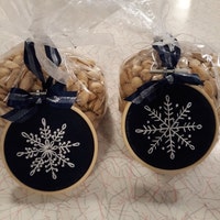 Five Snowflakes Christmas Embroidery Pattern + Video Tutorial, Beginner Embroidery PDF Pattern ...