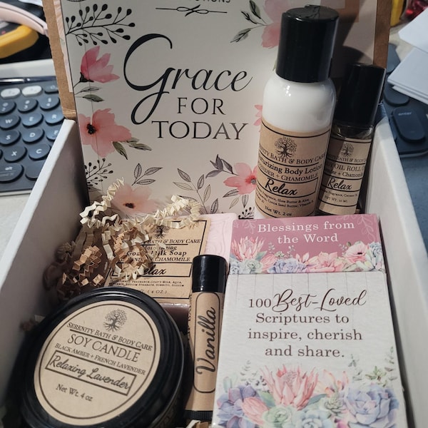 Comforting Sympathy Spa Basket, Bereavement Self-care Package for Grief ...