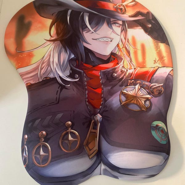 Boothill Ergonomic 3D Man Chest Mousepad Support Pad Gaming Pad Honkai ...