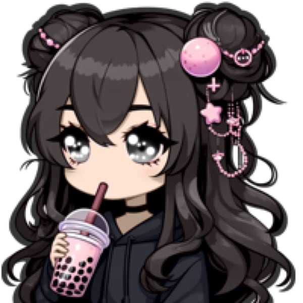 Goth Girl Twitch Emote 15 Emotes Set (7) - Anime Emote, White Hair,red ...