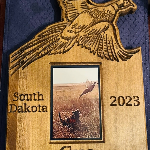 Personalized Double Wide Pheasant Tail Mount Plaque, Tail Feather ...