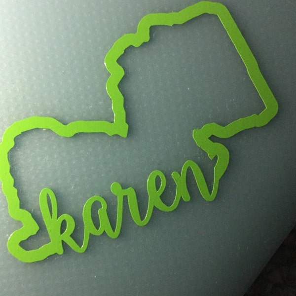 State Decal Sticker | Personalized State Gift | Any State | Name and ...