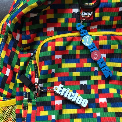 Number Tag Keyring Keychain 3D Printed Children Phone Number Child ...