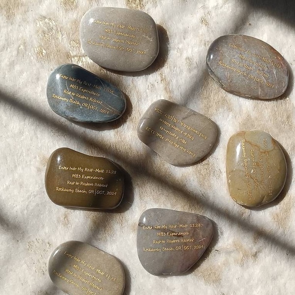 Custom Design Your Own Engraved River Rock - Single Stone - Etsy