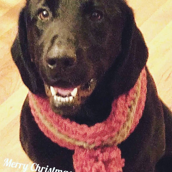 Dog Scarf Red Dog Cowl Red Infinity Dog Scarf With Pom Pom Snood for ...