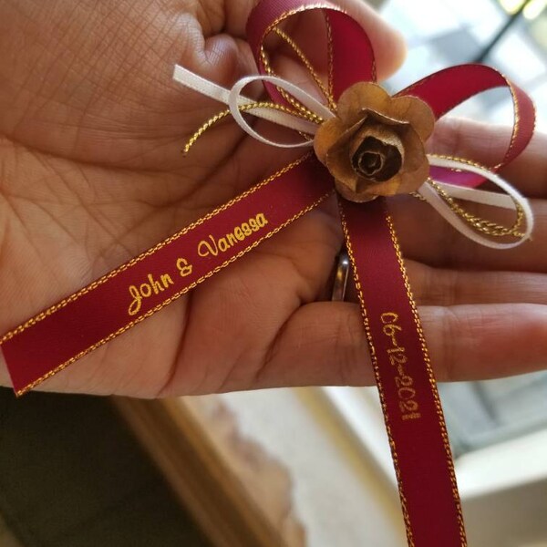 Set of 12 Sweet Fifteen Personalized Favor Ribbons, Custom Ribbon ...