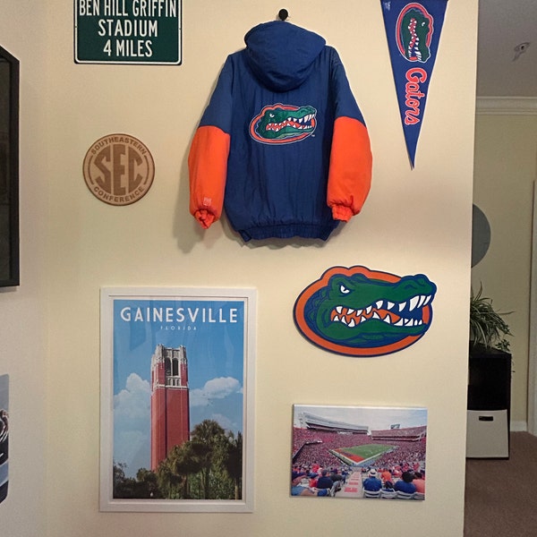 Gainesville Florida Poster, Gainesville Wall Art, Vintage Gainesville ...