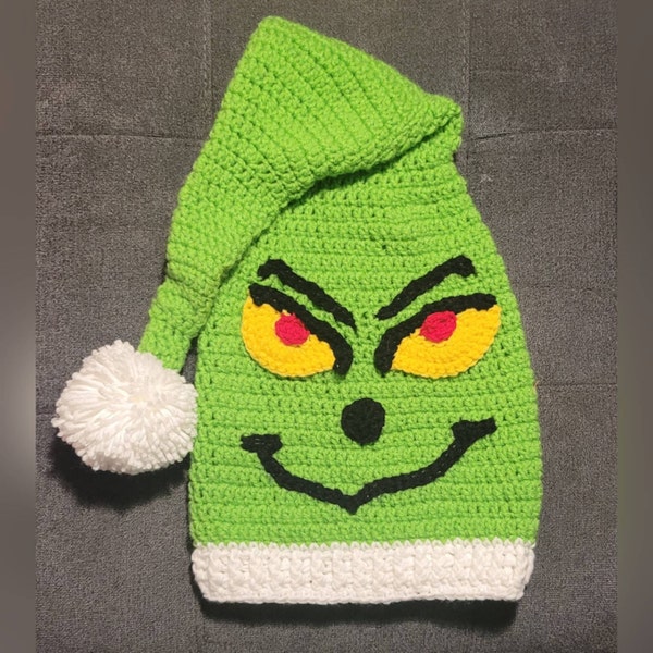 EASY CROCHET PATTERN - Grinch Inspired - Christmas Hat - Holiday - Elf ...