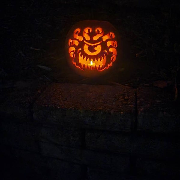 Dnd Pumpkin Carving Stencils, Printable PDF, Halloween Pumpkin Carving ...