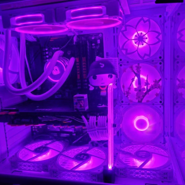 Sakura Cherry Blossom Branch Collection Tricolor Gaming Computer ...