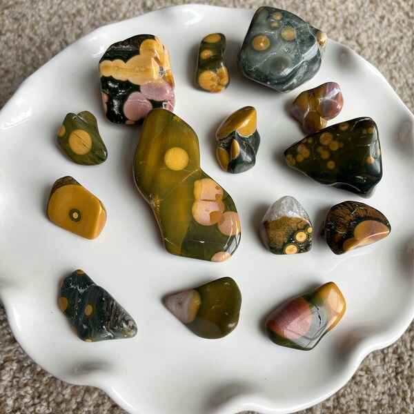 8th Vein and Assorted Ocean Jasper Tumbles, 2-3cm - Etsy