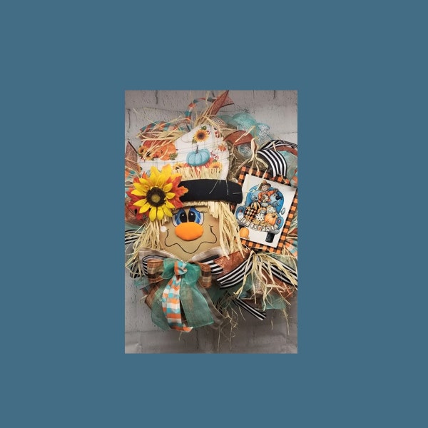 No Sew Scarecrow PDF Pattern, Fall Scarecrow Head Pattern, Autumn PDF ...