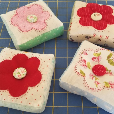 Flower Square Pincushion Pattern - Etsy