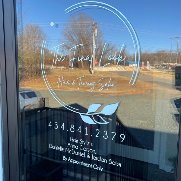 Business Window Decal Customizable #4 -your Company Name- Business ...