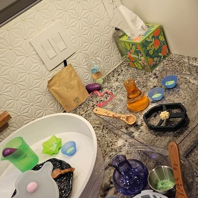 Wooden Potion Play Set Wooden Bowls and Spoons All Natural Toys Gift ...