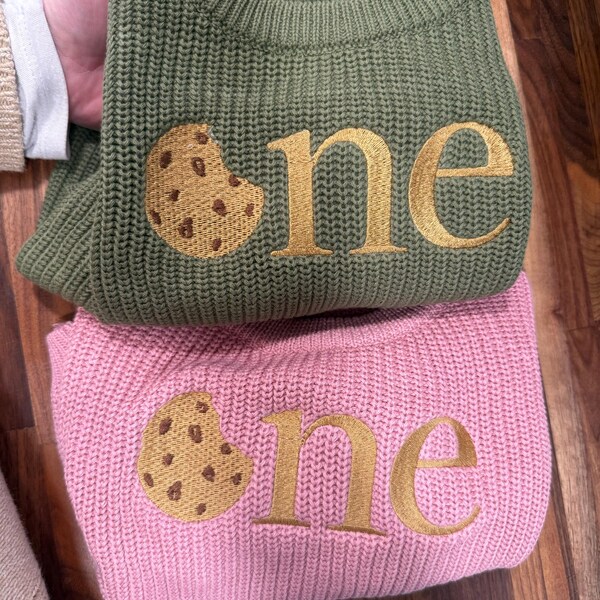 Baby Boys "beary First Birthday" Sweater - Girls One Embroidered ...