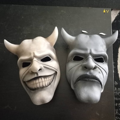 White Death Mask - Etsy