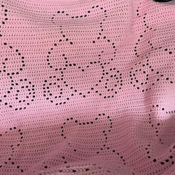 Arthur Blanket | Filet Crochet Blanket Pattern | Baby Blanket Crochet ...